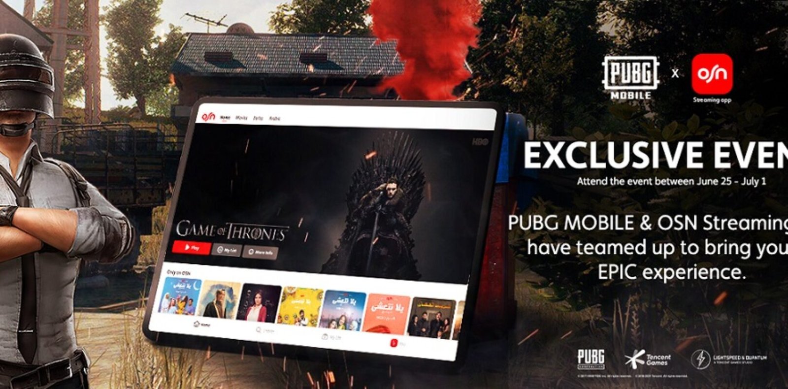 PUBG MOBILE Players can win access to OSN Streaming App - Games Middle ...